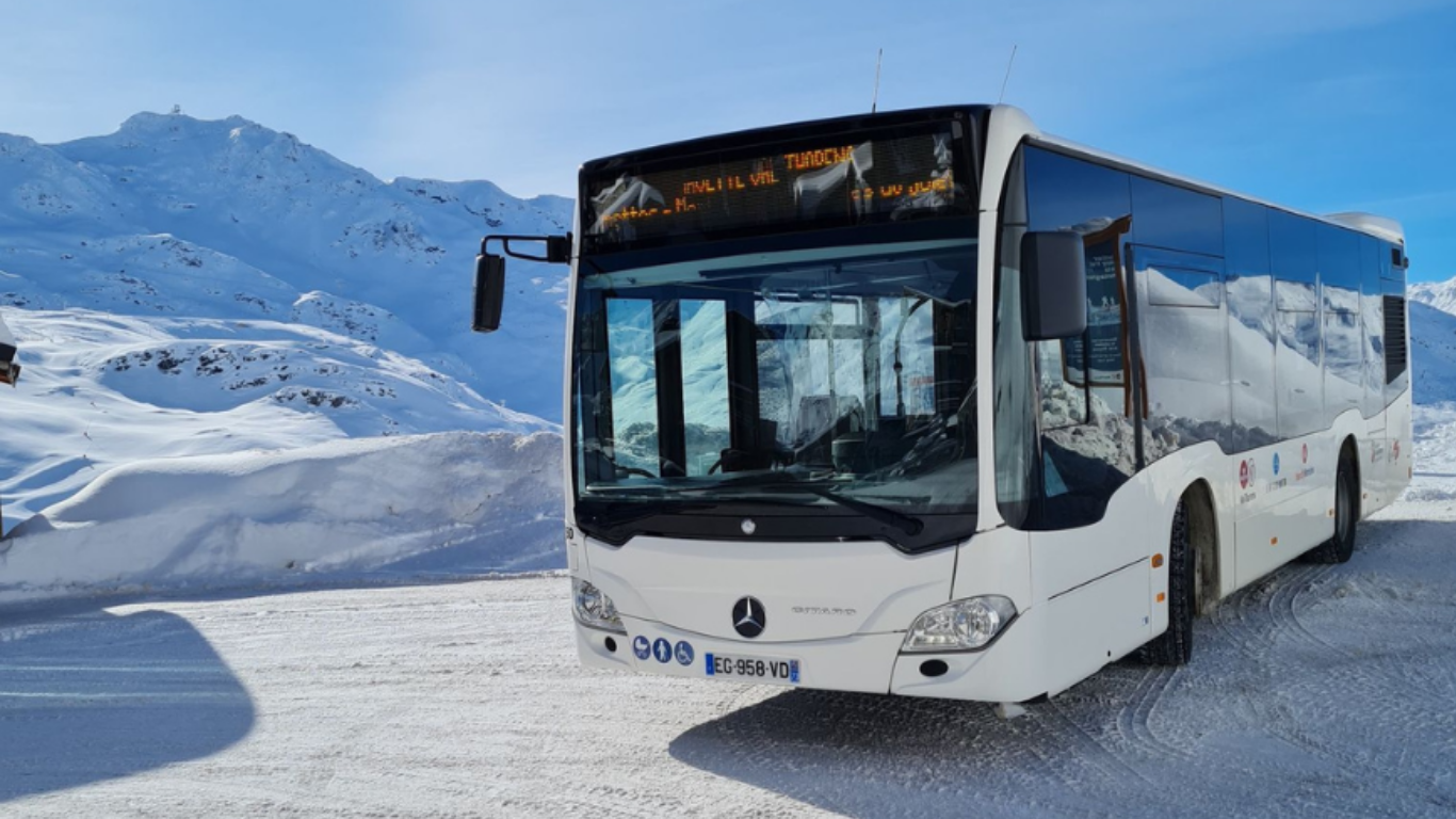 Round-trip bus from Geneva to Val Thorens